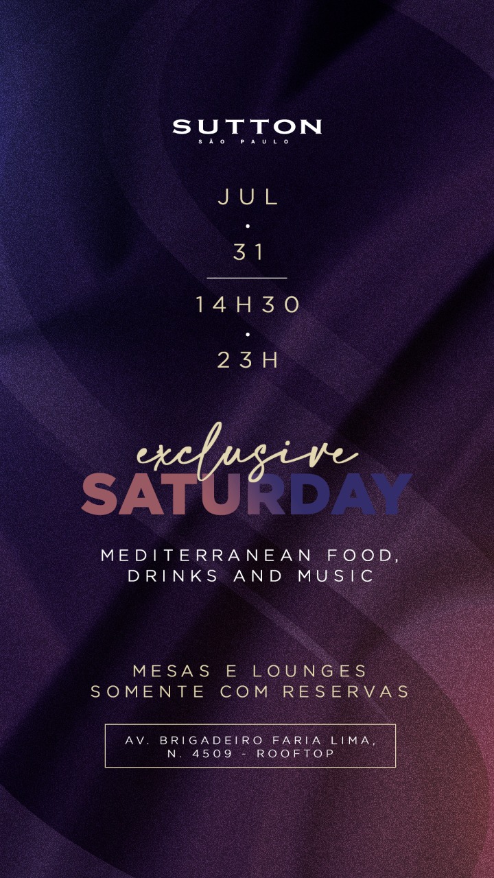 LE CLUB: EXCLUSIVE SATURDAY - Lista do Felipe Bianchi Franco