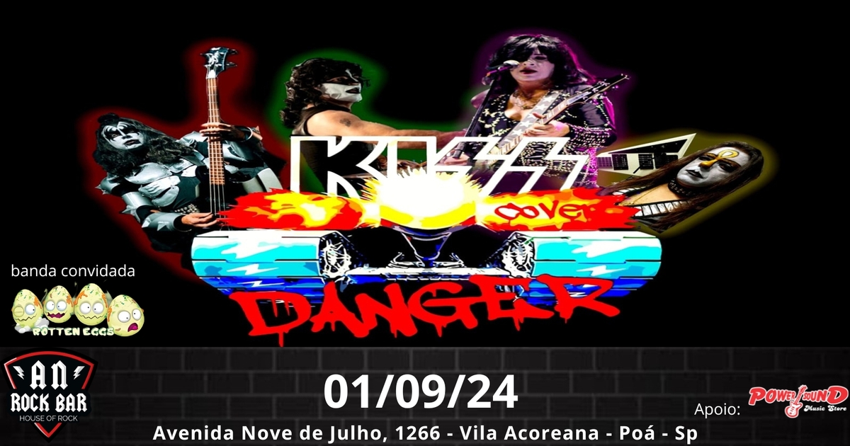 An Rock Bar: KISS COVER DANGER & ROTTEN EGGS - Cupom do AN ROCK BAR