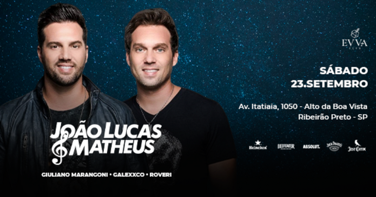 Evva Club: Convida João Lucas & Matheus - Lista do Felipe Fernando ...